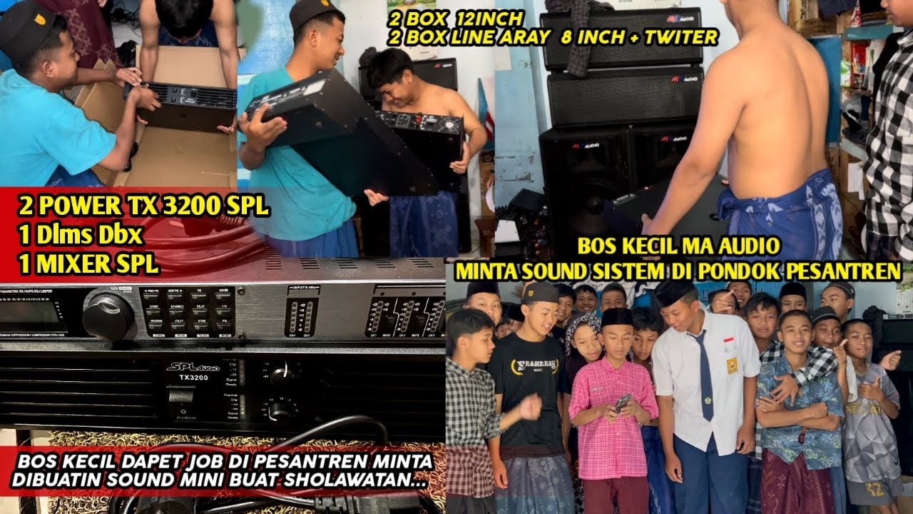 Power spl tx 3200 ,DLMS Dbx ,Mixer sM8 spl . Satu set sound Sistem mini ...