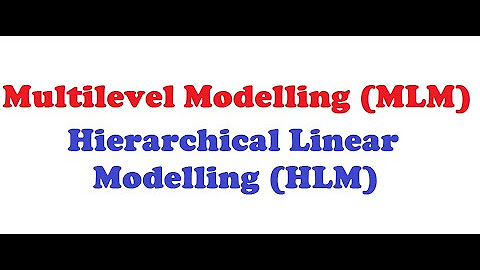 Multilevel Modelling (Hierarchical Linear Modelling) using SPSS and Mplus - YouTube