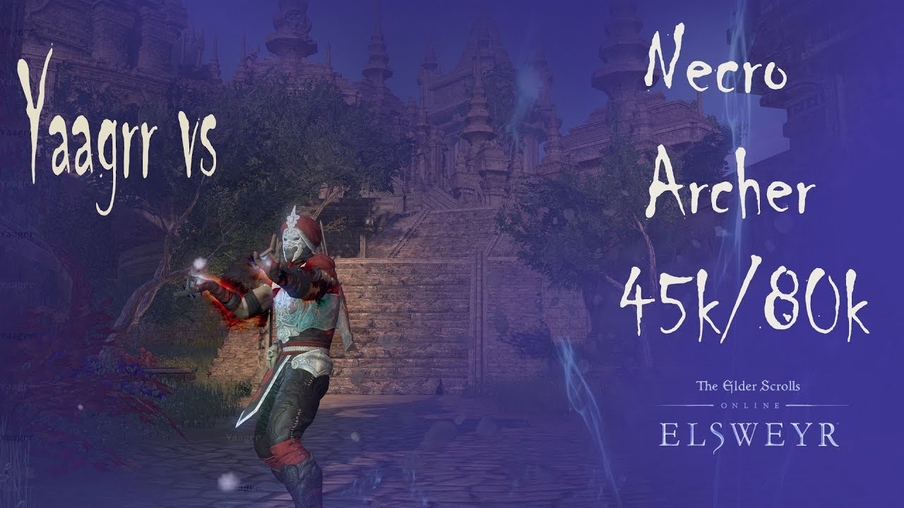 Yaagrr vs Necromancer Archer 45/80k Elsweyr PTS - YouTube