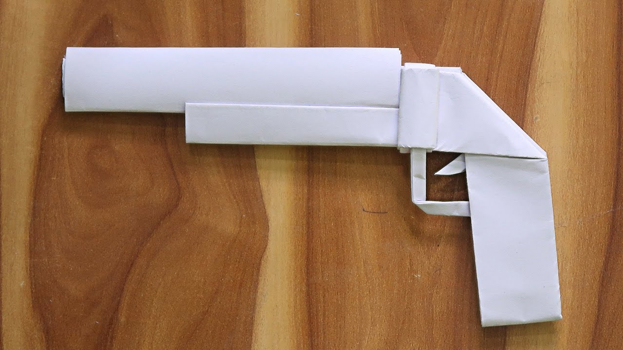 How to Make a Revolver Gun with Paper | Easy Paper Gun Craft - YouTube