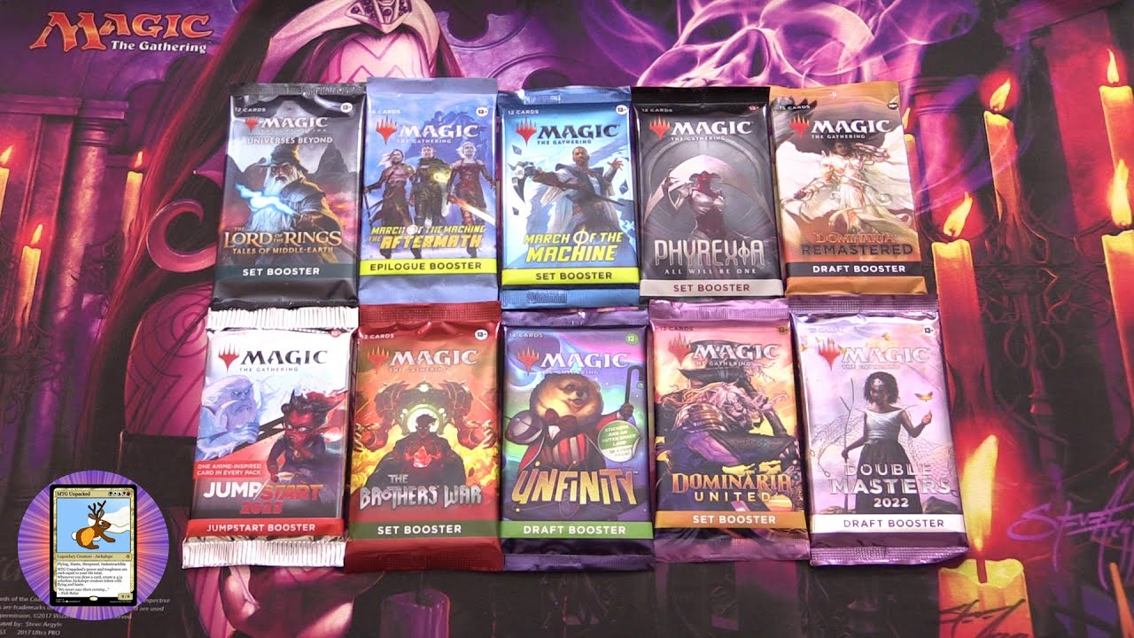 Opening Every Pack of MTG Cards (Nearly) - Lord of the Rings-Double ...