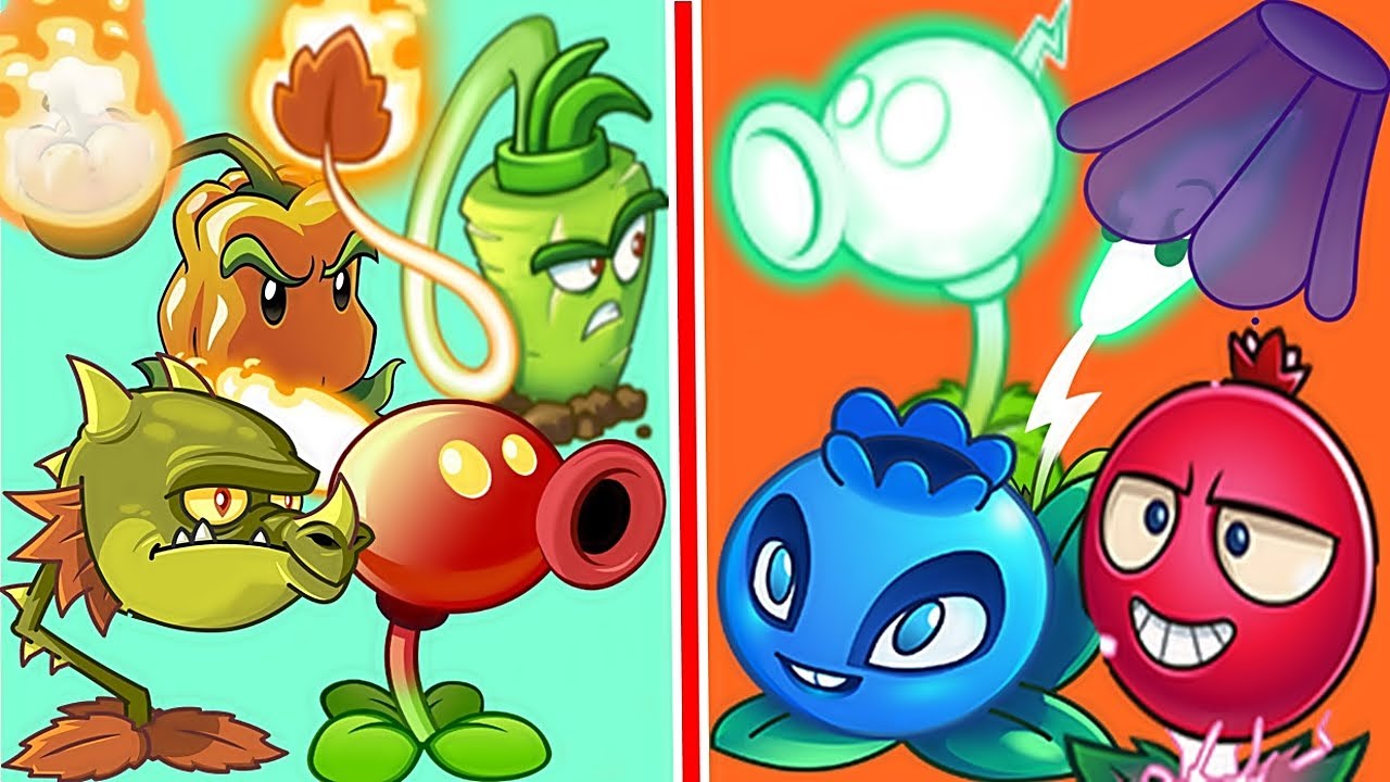 Team Fire Pvz2 Vs Team Electric Pvz2 in Plants Vs Zombies 2: Gameplay ...
