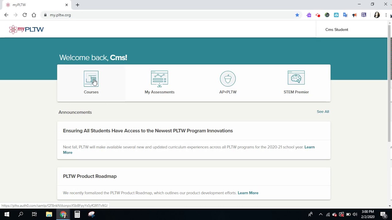 Sign into PLTW online textbook - YouTube