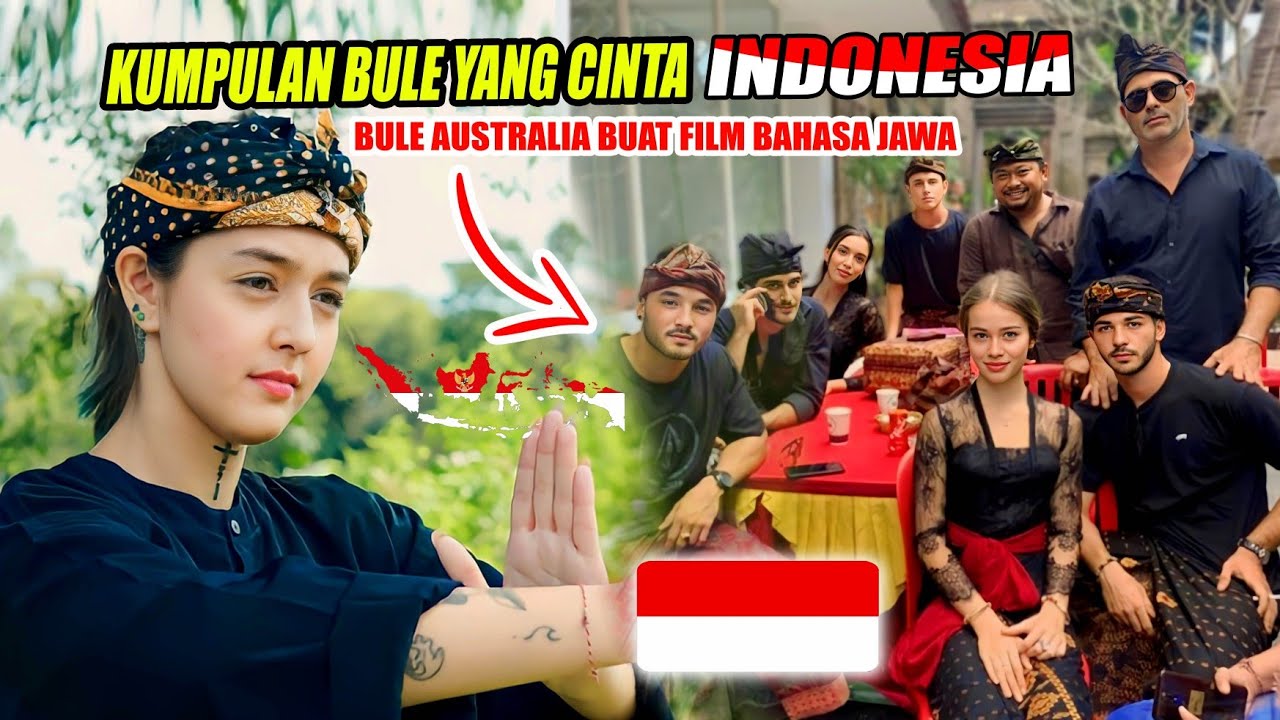 Luar Biasa terharu!! karna cinta INDONESIA 🇮🇩 Bule buat film bahasa Jawa Hingga buat lagu Aku ...