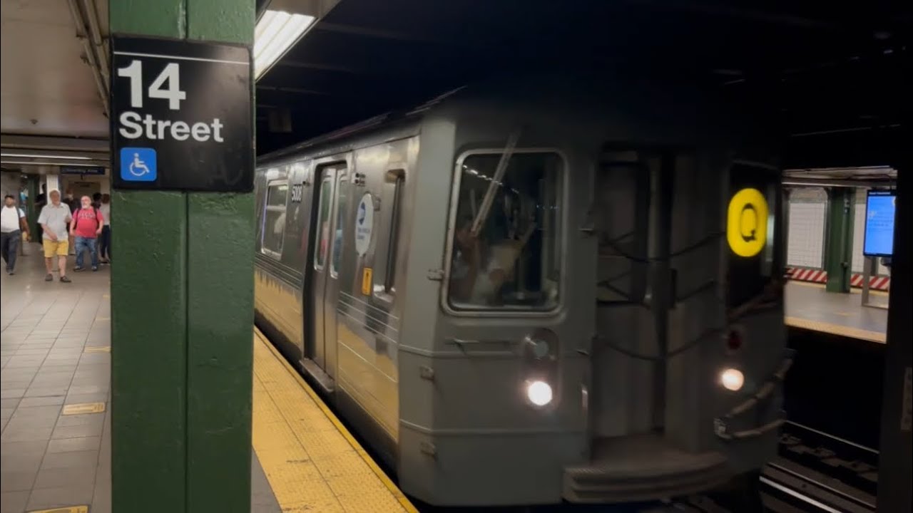 Riding New York City Subway Q Train 2023 - YouTube