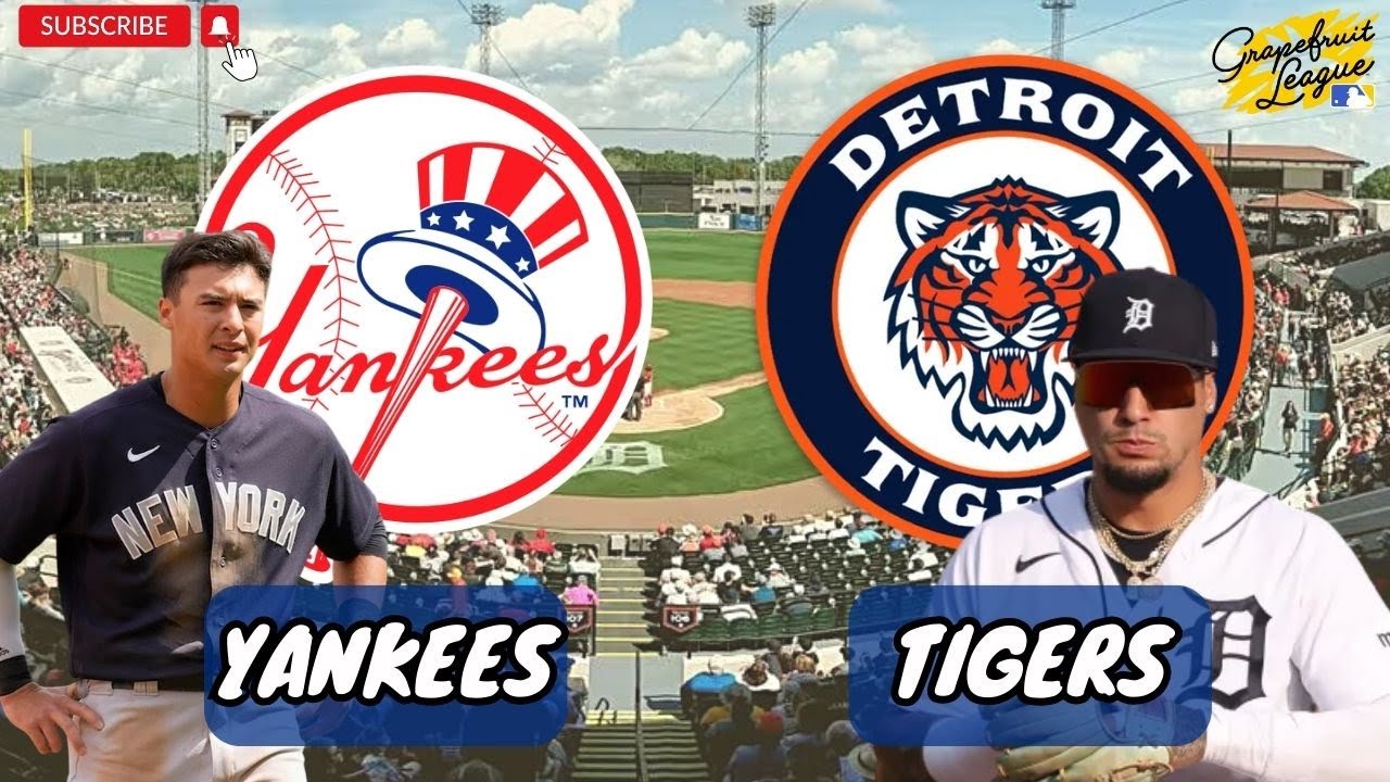 New York YANKEES vs Detroit TIGERS | EN VIVO Spring Training 2024 MLB ...