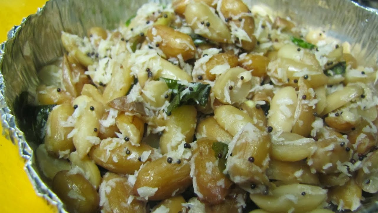 how to make shenga usal recipe in marathi - YouTube