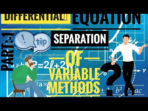 #Differential Equations,(I) Separation of variable methods #specially ...