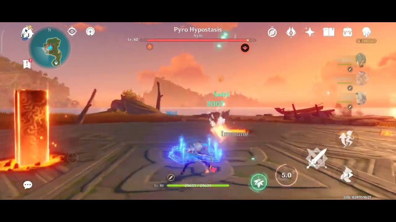 2 Hydro, 1 Anemo, and 1 Cryo vs Pyro Hypostasis || Genshin Impact - YouTube