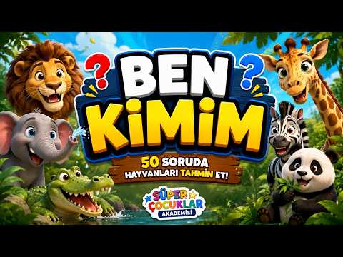 Ben Kimim? 🐾 50 Soruda Hayvanı Tahmin Et! | Hayvan Bilgi Yarışması | Süper Çocuklar Akademisi