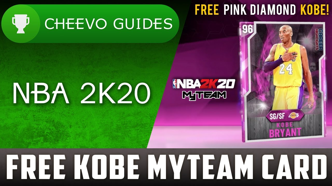 NBA 2K20 - FREE Pink Diamond Kobe Bryant **LOCKER CODE** - YouTube