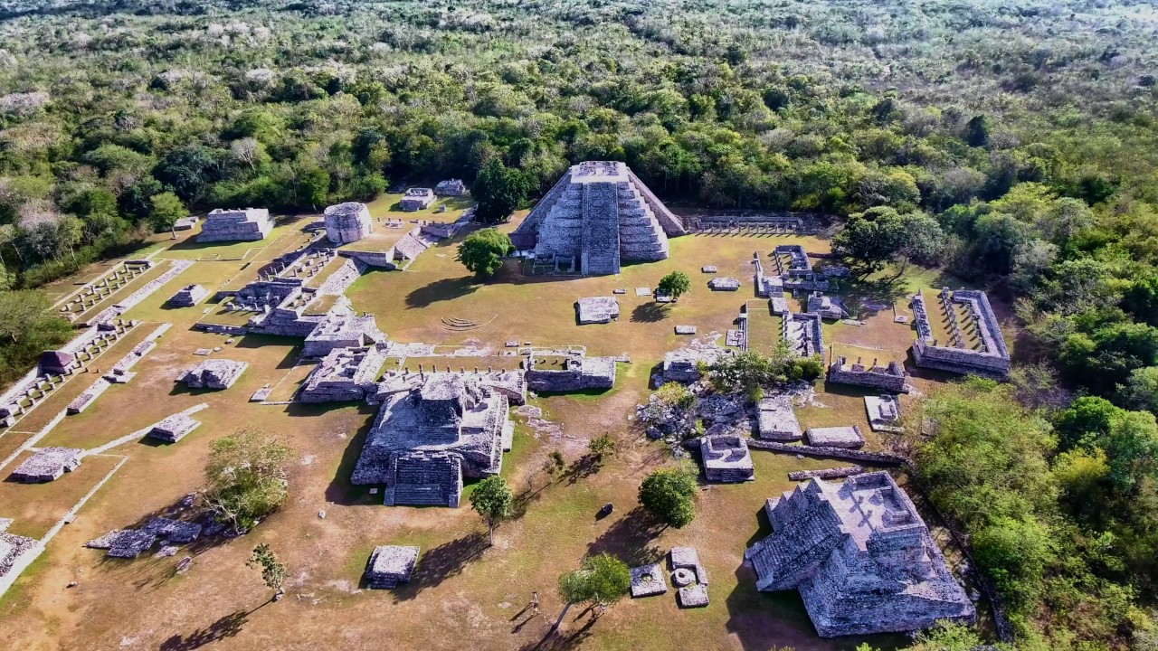 Mayan ruins in Mayapan, in the Yucatan Peninsula, Mexico - YouTube