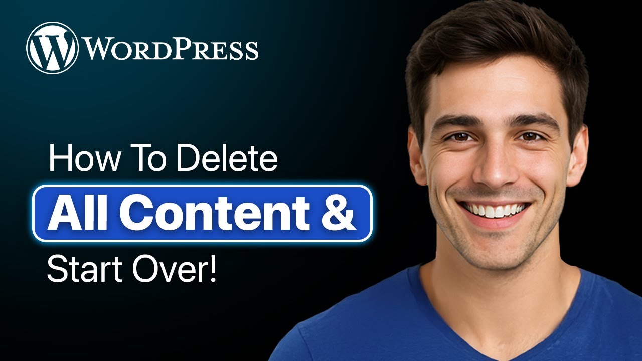 How To Delete All Wordpress Content And Start Again - Erase Site ...