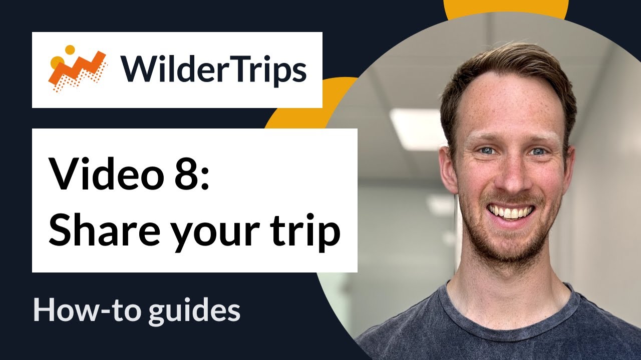How to Share Your Trip | WilderTrips How-to Guides - YouTube