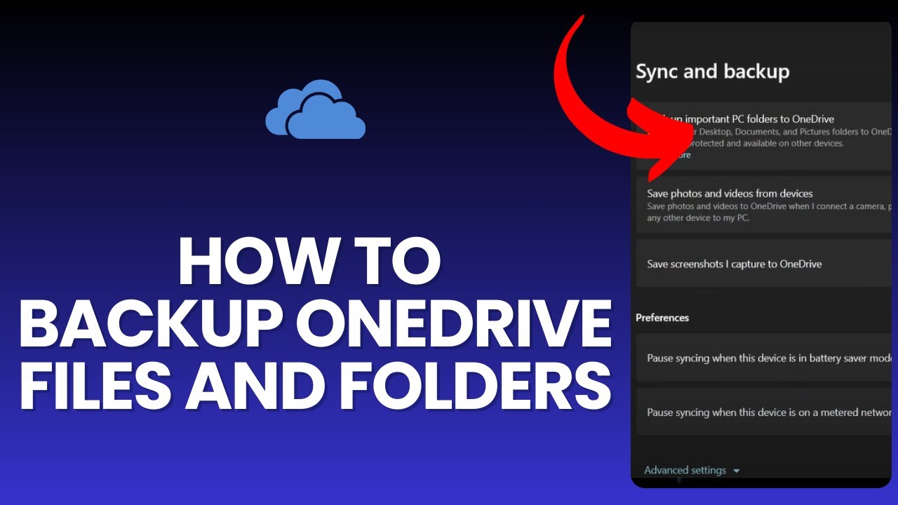 How to Back Up OneDrive Files and Folders 2024? - YouTube