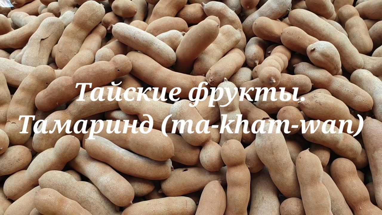 Тайские фрукты. Тамаринд (ma-kham-wan) - YouTube