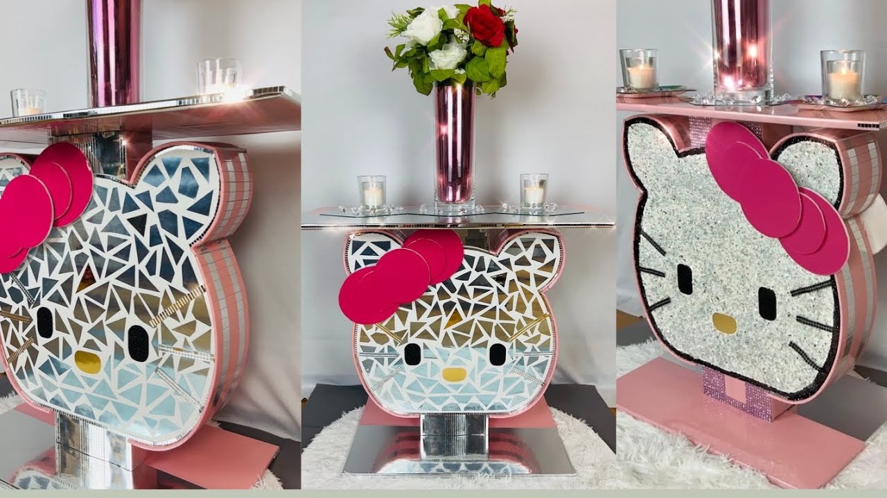 Wow! 🤩 See How a DIY “Hello Kitty” Double Sided Glam Table Using ...