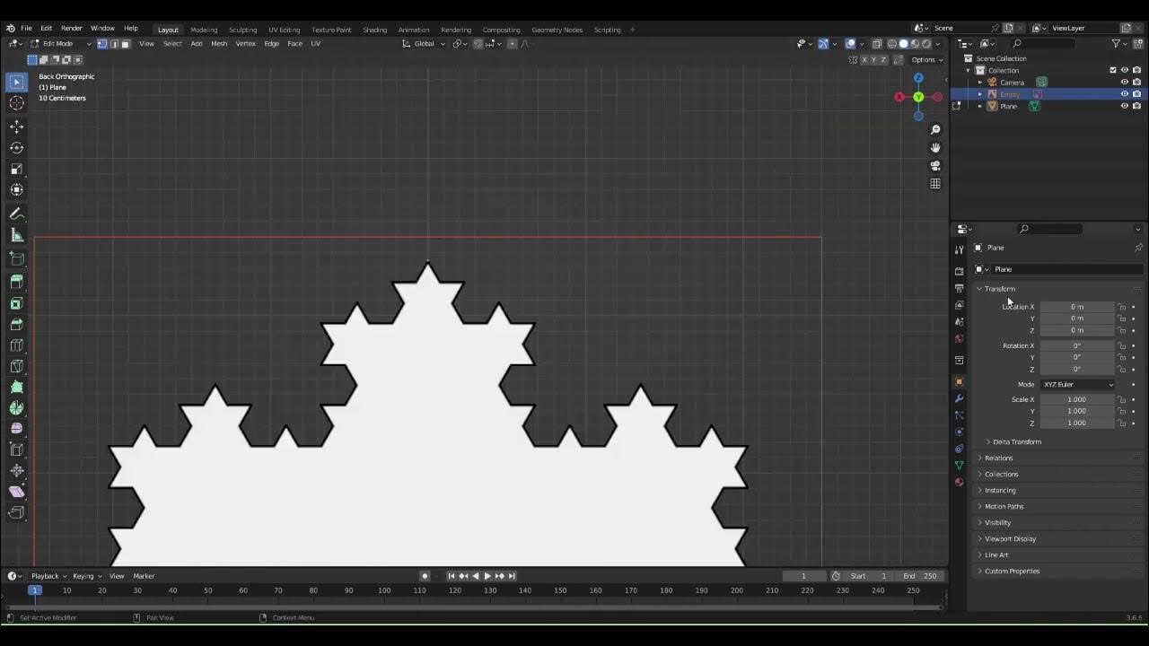 Modelling 3D fractal Koch Snowflake in Blender. - YouTube