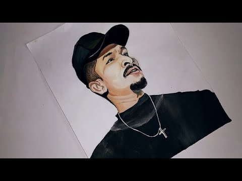 Drawing Divine (rapper) | poster colour painting | indian rapper divine ...