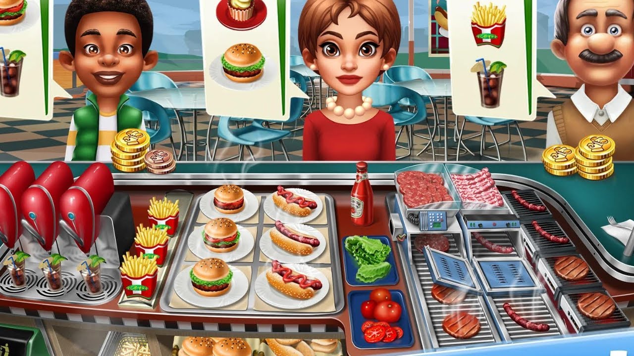 cooking fever restaurant game android🍳🌭 best game in kitchen - YouTube