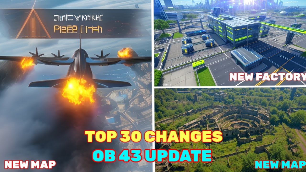 Top 30 Biggest Changes in OB43 UPDATE 😯NEW PLANE CRASH Updates| Garena ...