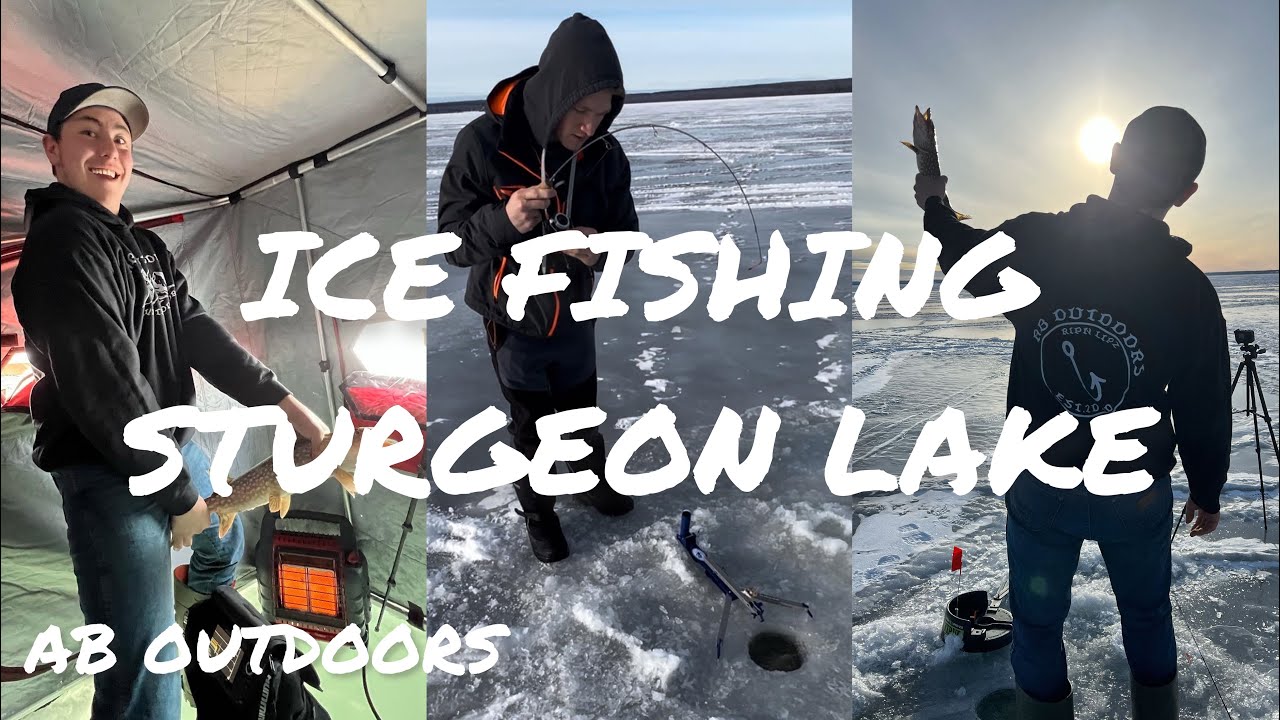 ICE FISHING STURGEON LAKE (MONSTER FISH CAUGHT!!!) - YouTube