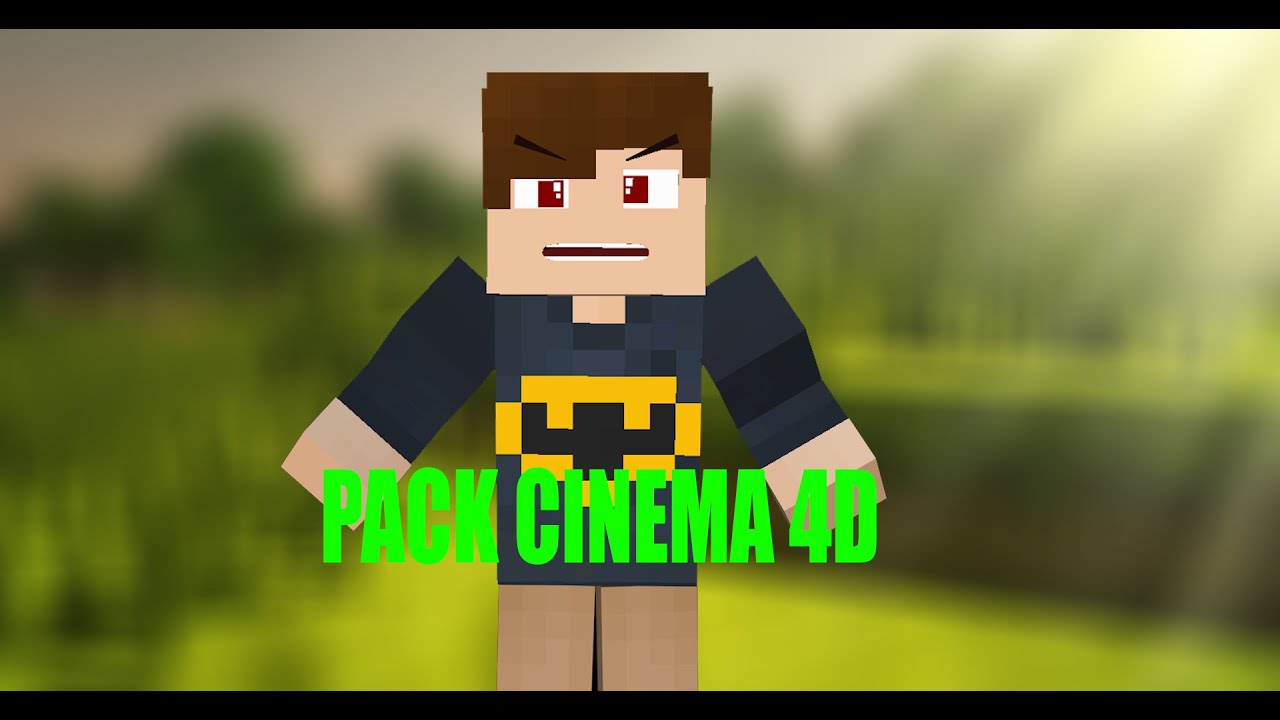 PACK CINEMA 4D MINECRAFT-RIGS FEMININA E MASCULINA MAPAS SKYWARS - YouTube