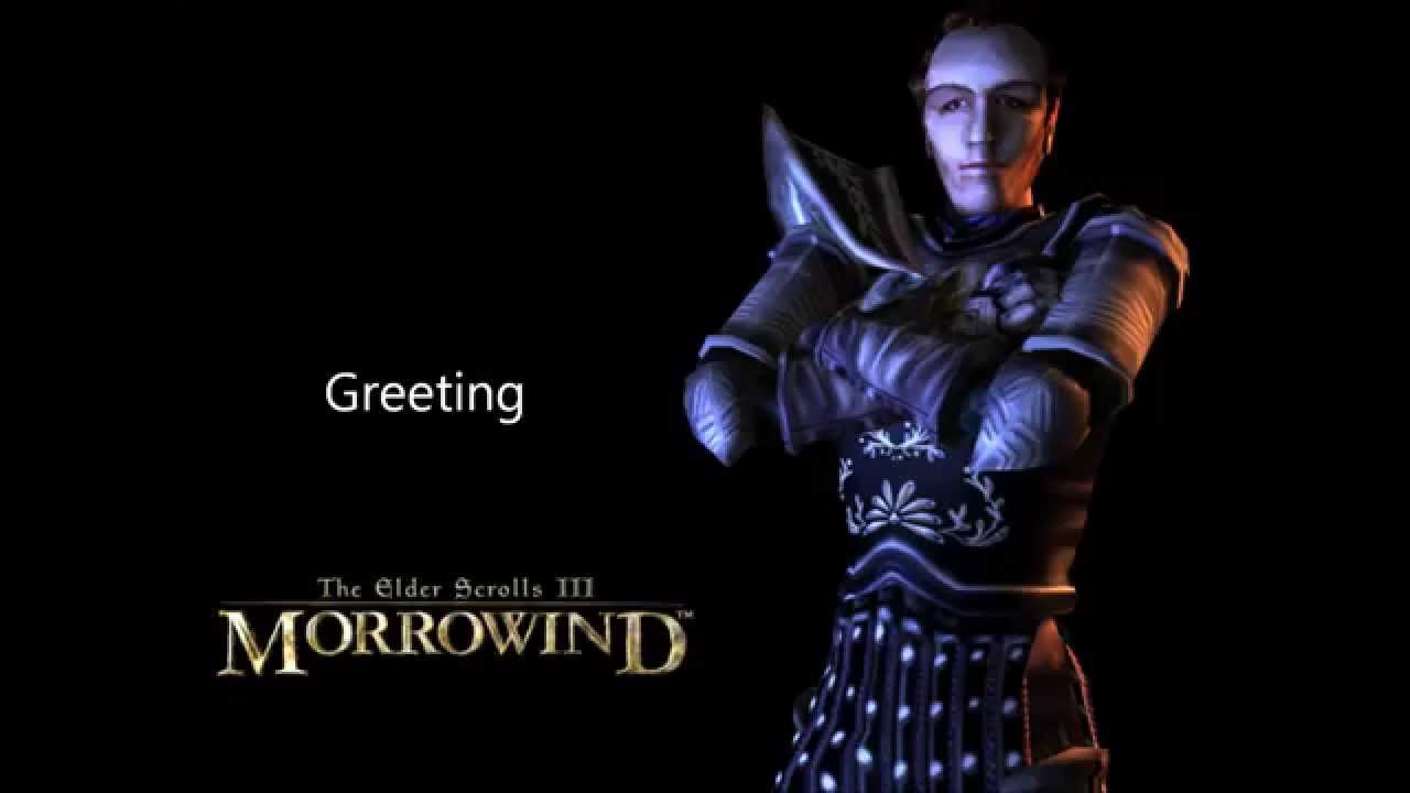 Morrowind Female Imperial Responses - YouTube