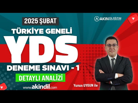 YUNUS UYGUN İLE 2025 ŞUBAT YDS 1. DENEME SINAVI ÇÖZÜMÜ (DETAYLI SORU ANALİZİ)