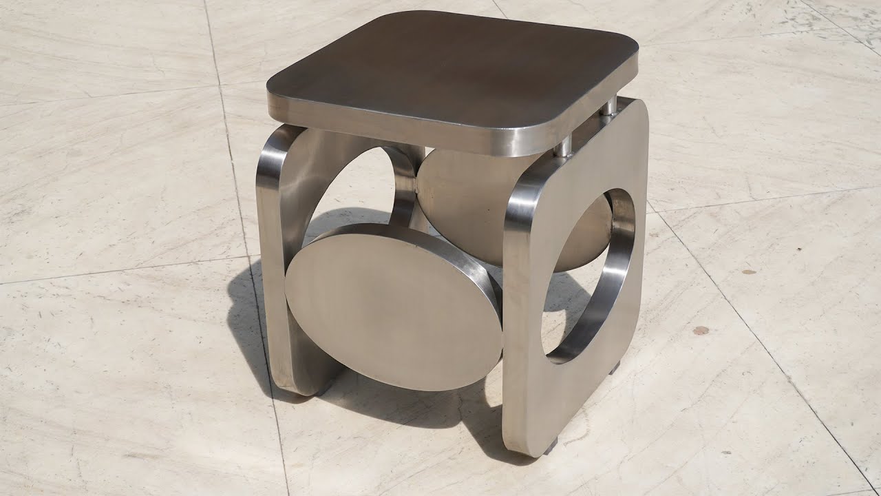 Modern Stainless Steel-304 Bed Side Coffee Table - Sheet Metal Art ...