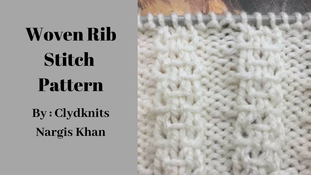 Knitting Rib Stitch Variations