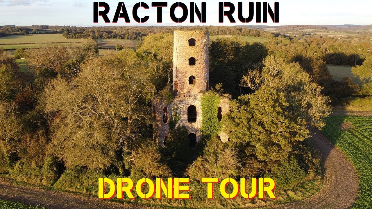 Racton Ruin Drone Tour - YouTube