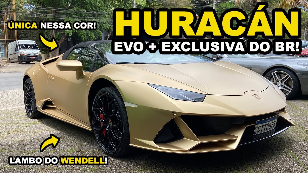 A LAMBORGHINI HURACÁN EVO na cor OROS ELIOS MATT que é a mais EXCLUSIVA ...