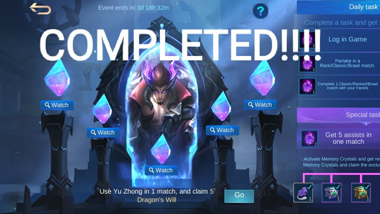 Mobile Legends - Completing Dragon Reborn quest! - YouTube
