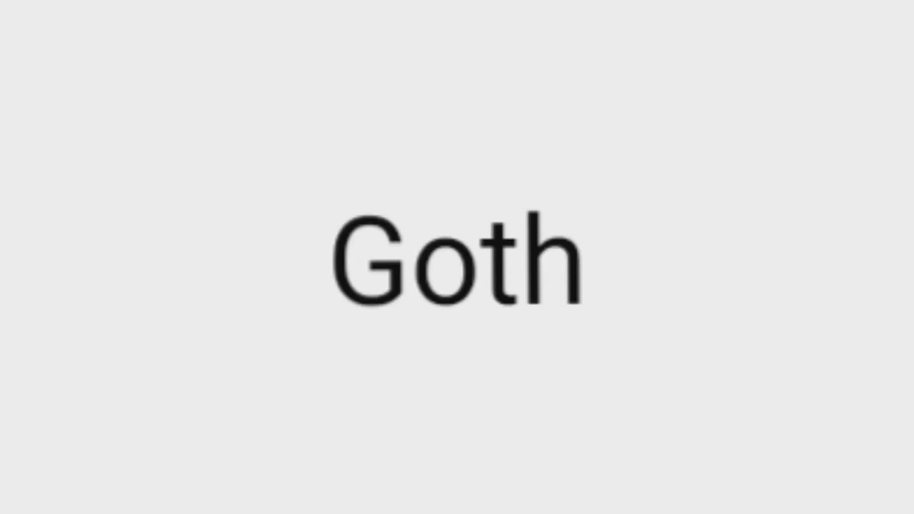 How to pronounce Goth - YouTube