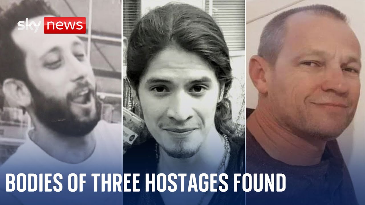 Bodies of three Israeli hostages found in Gaza, IDF says - YouTube