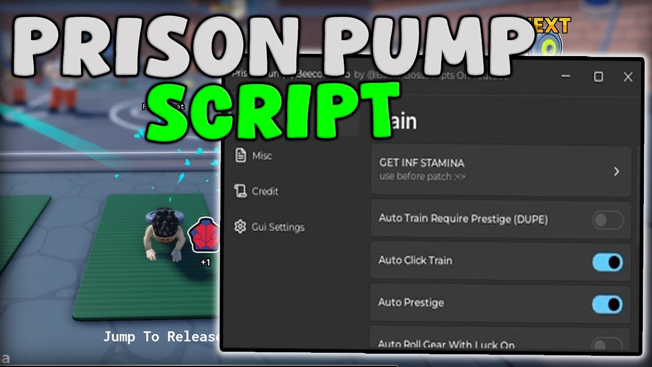 Roblox Prison Pump Script Auto Farm & Instant Kill Mobs Pastebin 2025 ...