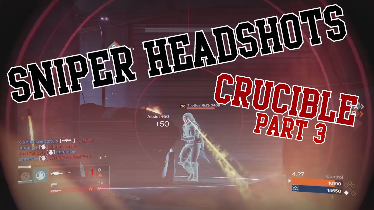 [PS4] Destiny "Amazing Headshots" "Sniper Gameplay" Crucible Montage ...