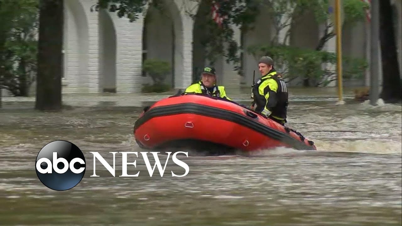 Water rescues continue in Texas as flooding devastates the area - YouTube