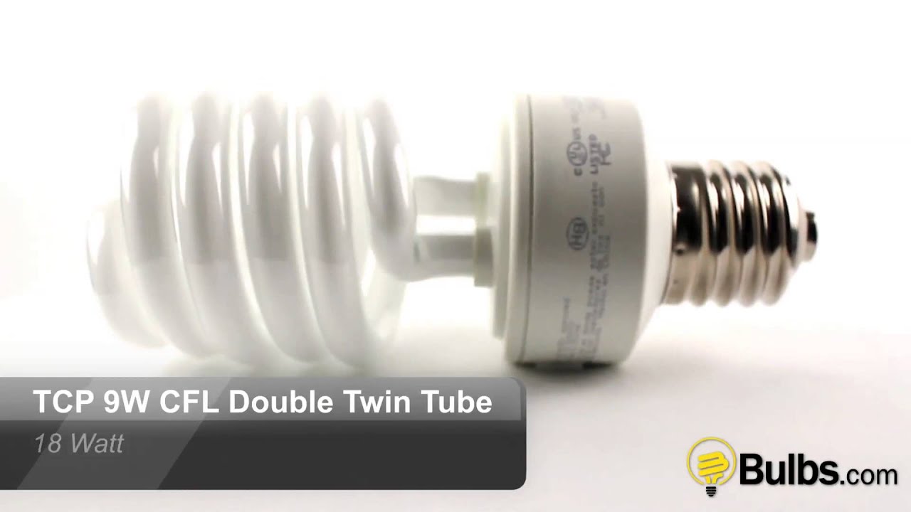 TCP 9W CFL Double Twin Tube - YouTube