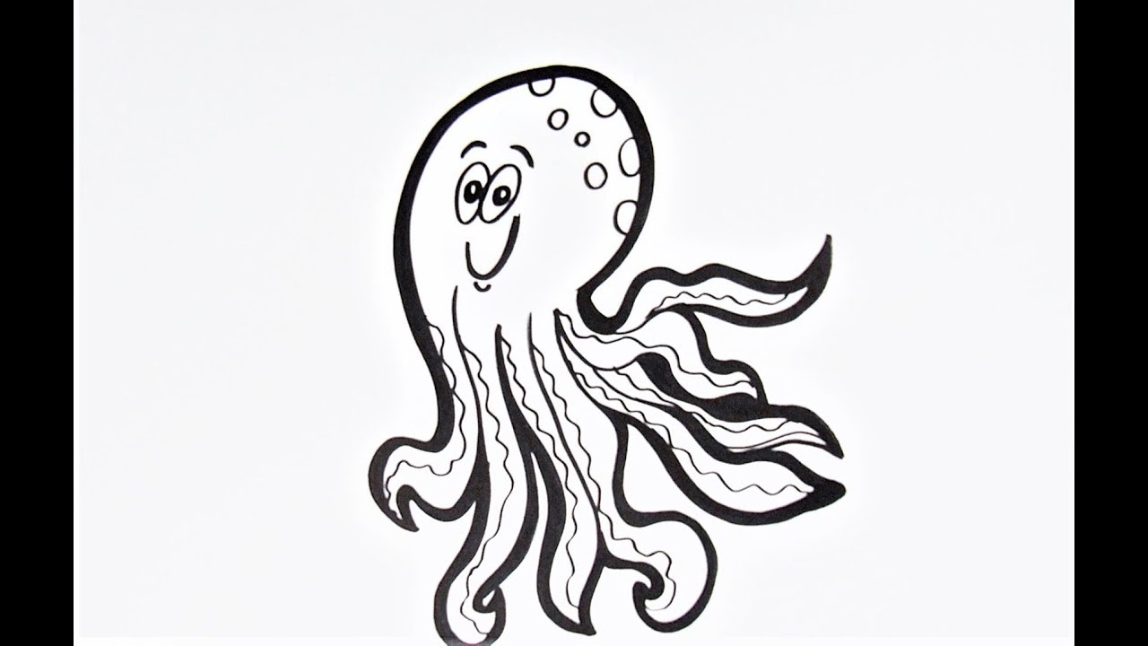How to Draw an Octopus ️Draw Upside-Down to Draw Better! - YouTube