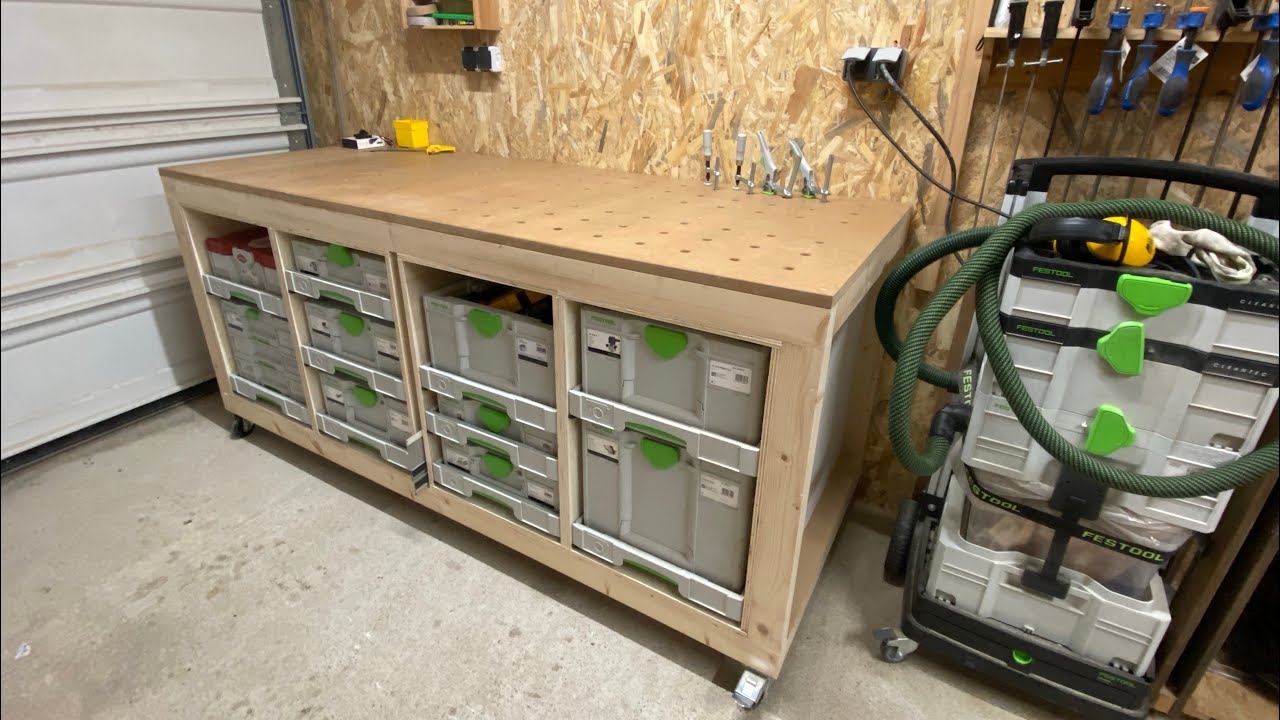 Je fabrique mon établi bois MFT full festool - YouTube