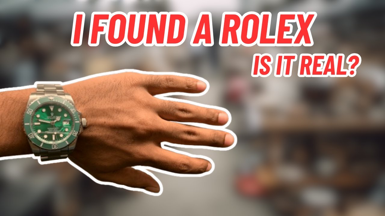I Found A Rolex Watch At The Flea Market!! - YouTube