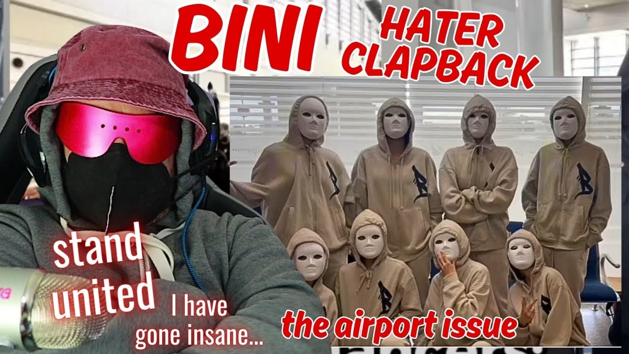 yes I am crazy!! BINI masking up - the airport issue! reaction - YouTube