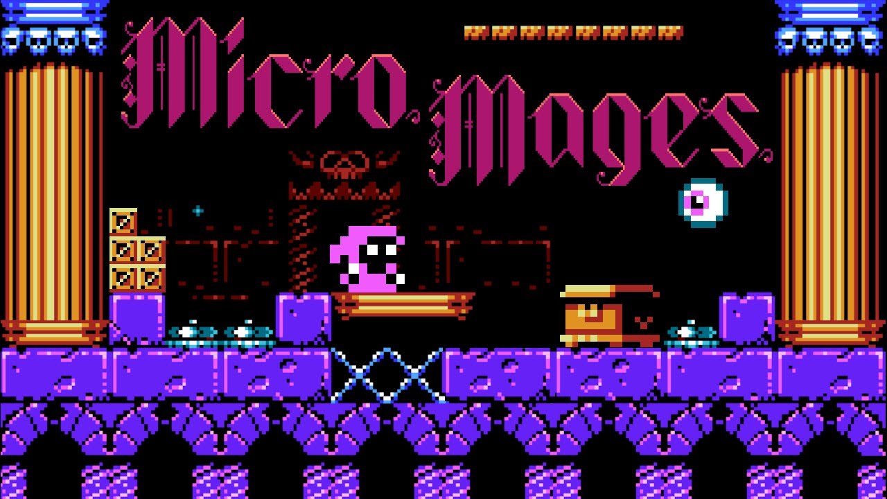 Micro Mages - a Modern NES 4-Player Shared-Screen Game! - YouTube