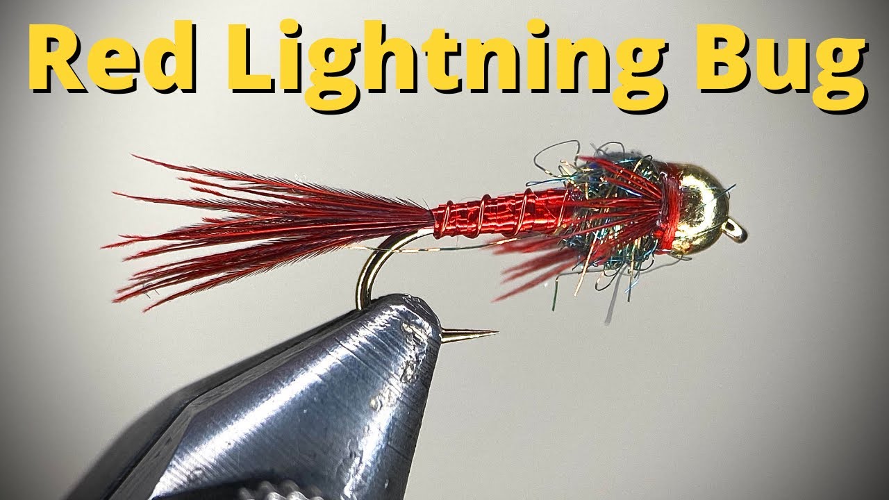 Fly Tying Tutorial | Red Lightning Bug Fly - YouTube