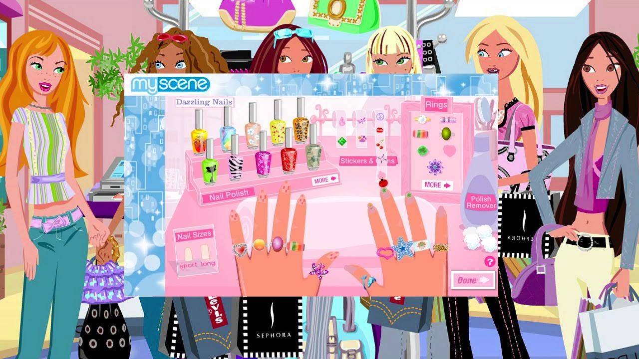 My Scene: Dazzling Nails - 2002 Game (no_speech) - YouTube
