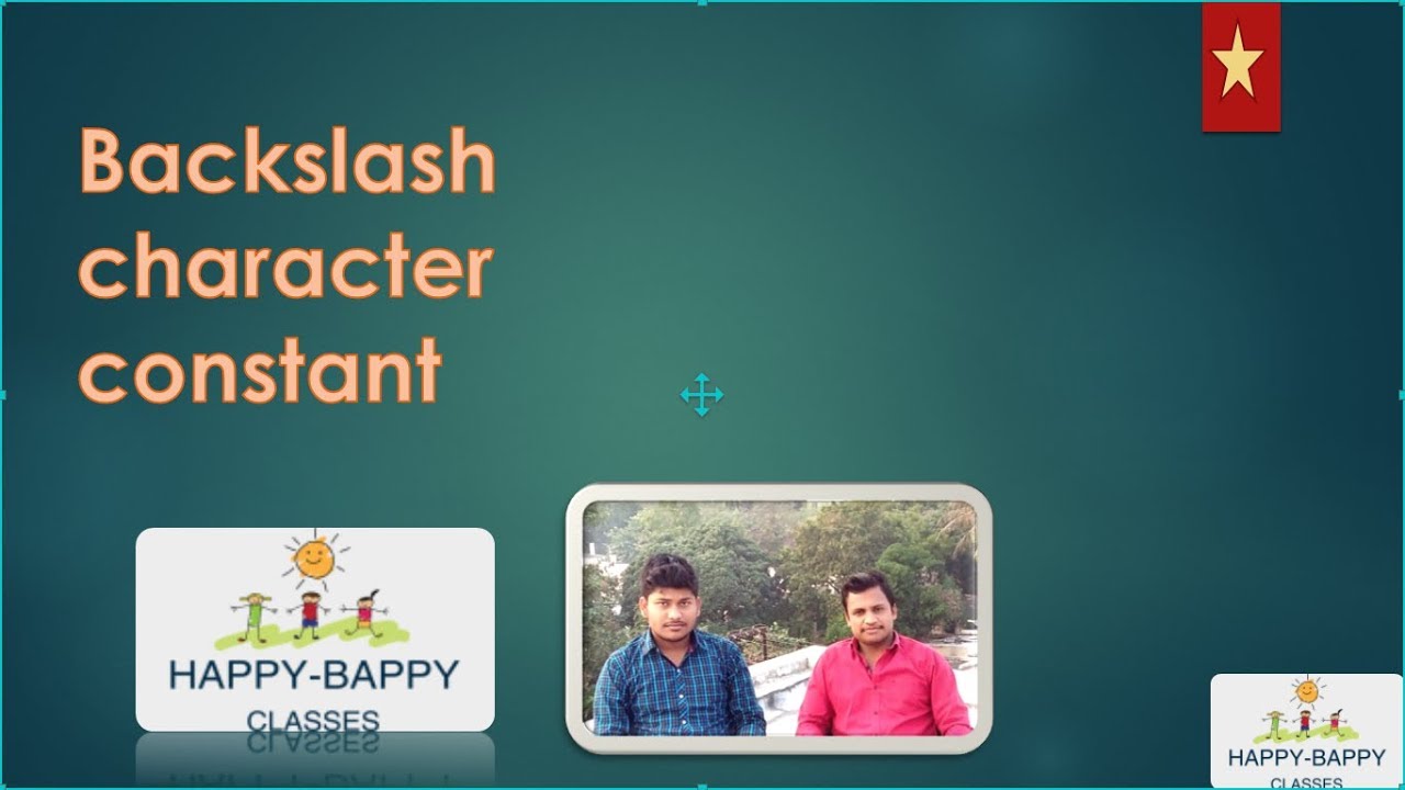 6.Backslash character constant or Escape character |[HINDI] - YouTube