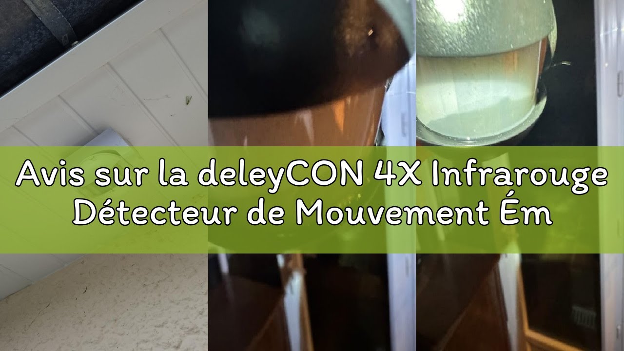 Avis sur la deleyCON 4X Infrarouge Détecteur de Mouvement Émerger ...