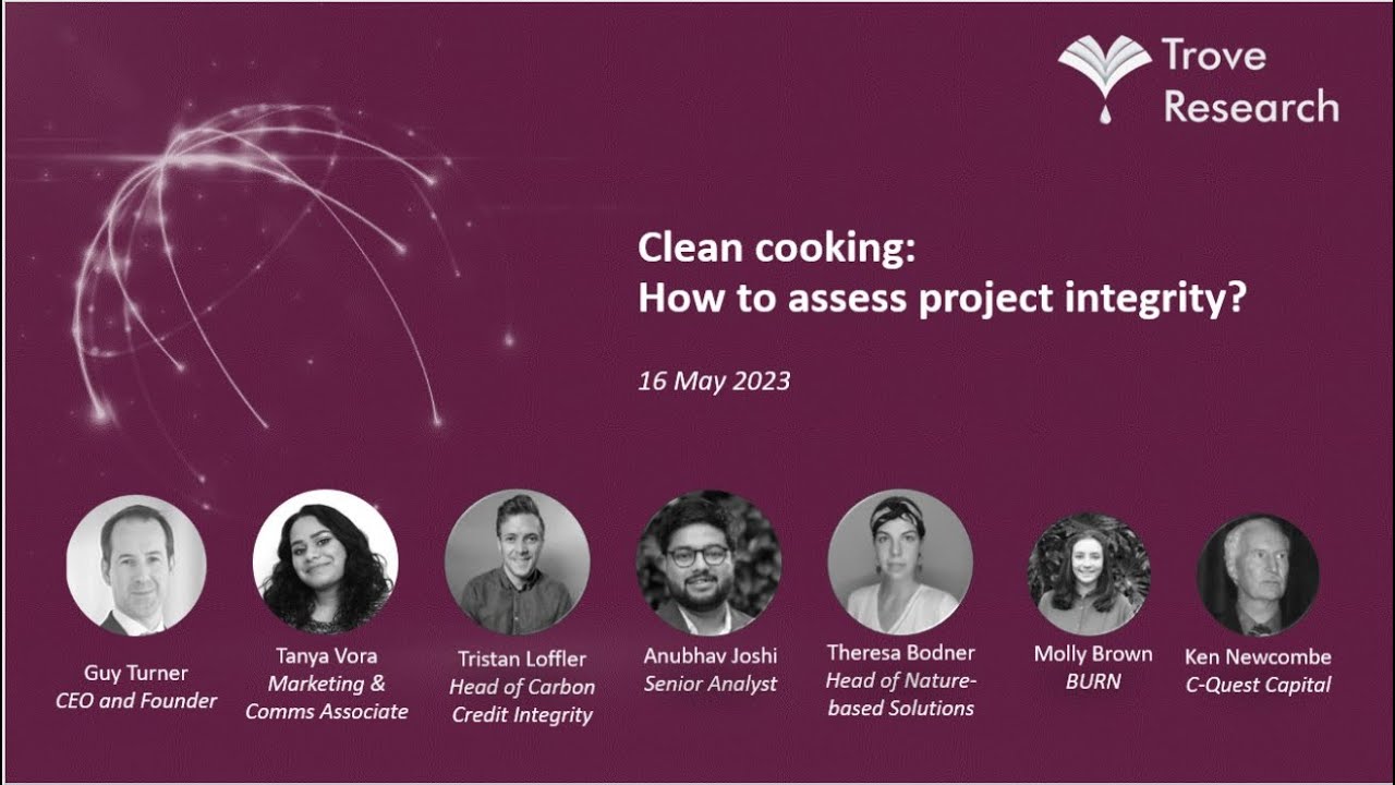 Trove Research Webinar: Cookstove Projects - How to Assess Project ...